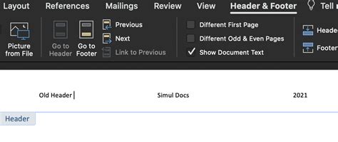 How To Edit The Header In Your Microsoft Word Document