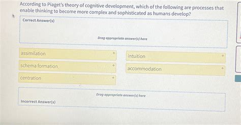 solved according to piaget s theory of cognitive