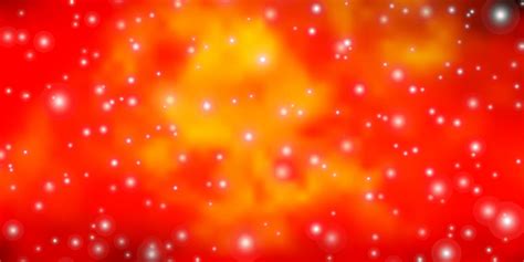 Dark Orange Vector Pattern With Abstract Stars 2277366 Vector Art At Vecteezy