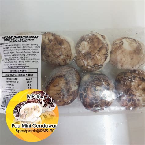 Pau Mini Cendawan Frozen 8pcs Minimum Order Rm50 Dan Keatas Lazada
