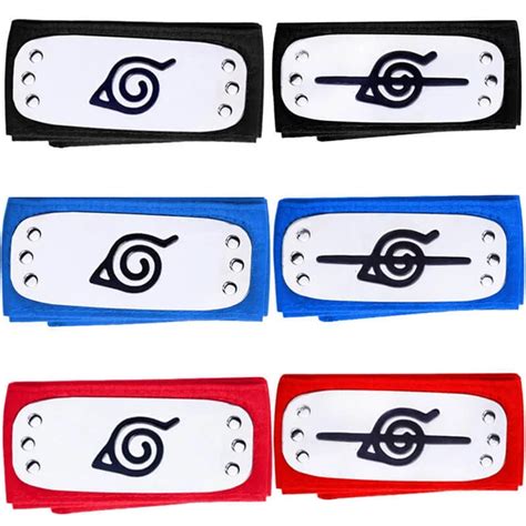 Naruto Konoha Headband Leaf Village Hidden Leaf Village Sasuke Sakura Kakashi £499 Picclick Uk