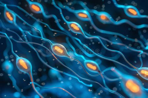 Detailed Close Up Microscopic Depiction Of The Fertilization Process For Enhanced Search