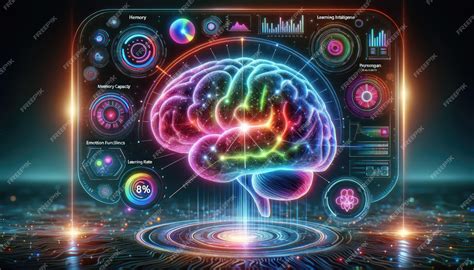 Premium Photo A Highly Detailed Futuristic Visualization Of Brain Activity Analysis With