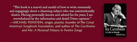 Ira Gershwin A Life In Words Owen Michael 9781324091813 Books