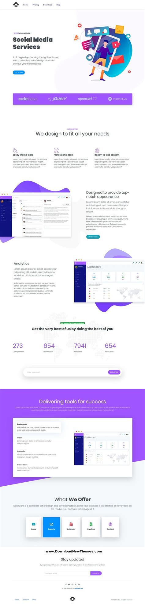 Dashcore Saas And Software Bootstrap 5 Html Template Templates Saas