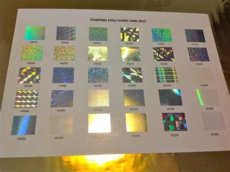 Hot Stamping Foil Paper Foil Textile Foil Holographic Foil
