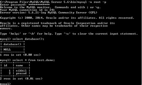 Executing A Mysql Query Without Selecting Database In Java Stack Overflow