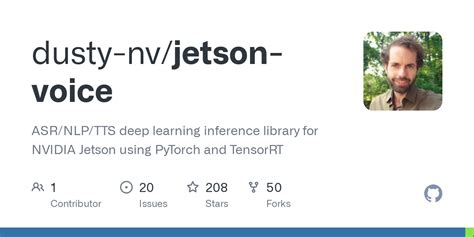 GitHub Dusty Nv Jetson Voice ASR NLP TTS Deep Learning Inference Library For NVIDIA Jetson