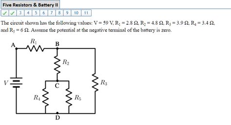 solved the circuit shown has the following values v 59