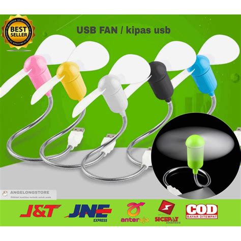 Jual USB Fan Kipas Angin Portable USB Kipas Diameter Besar Power On Laptop Powerbank Indonesia
