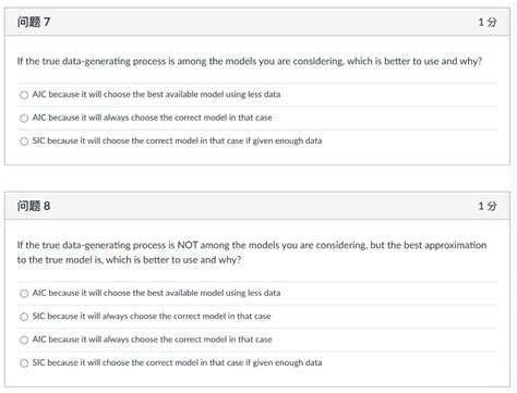 solved if the true data generating process is among the