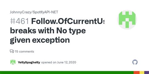 follow ofcurrentuser breaks with no type given exception · issue 461