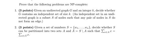 solved 1 ﻿given an ﻿undirected graph g ﻿and an ﻿integer k