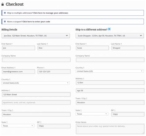 Woocommerce Ship To Multiple Addresses