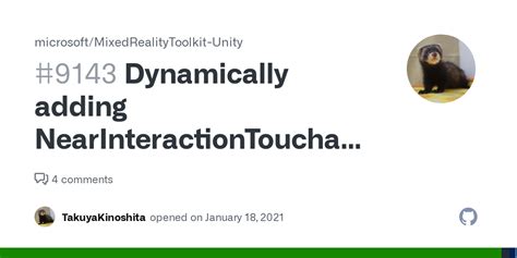 Dynamically Adding Nearinteractiontouchablevolume Component Works In