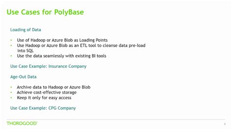 Sql Server 2016 Polybase Use Cases Youtube