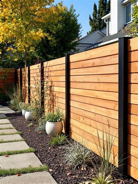 20 Horizontal Fence Ideas That Define Modern Style Decor Snob