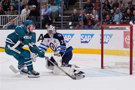 Macklin Celebrini Scores As San Jose Sharks Beat Winnipeg Jets