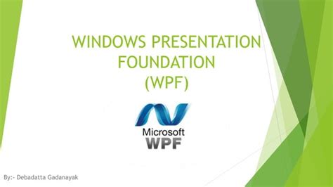 Windows Presentation Foundation Pptx Operating Systems Computer Software And Applications