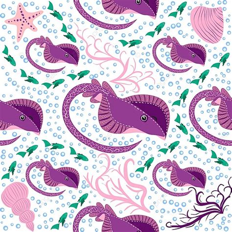 Stingray Background Sea Manta Seamless Background Image For Free
