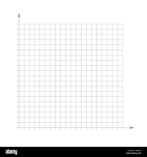 Grid Paper Mathematical Graph Cartesian Coordinate System With X Axis Y Axis Squared