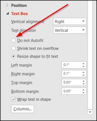 How To Turn Off Autofit Automatic Text Resizing Feature In Powerpoint