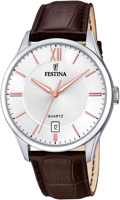 Festina Orologio Analogico Unisex Con Cinturino In Pelle F20248 2