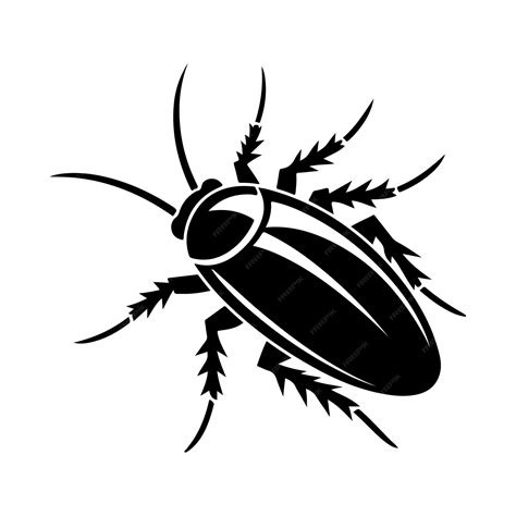 Cockroach Silhouette Vector Illustration Premium Ai Generated Vector