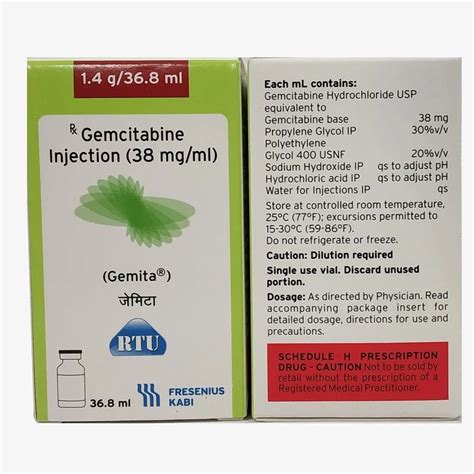 Gemita Gemcitabine Injection At ₹ 750 Vial Datta Nagar Nagpur Id 24294642230