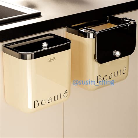 수심 수심 벽걸이 쓰레기통 휴지통 주방 다용도 수납 슬라이드 음식물 플립 싱크대 걸이형 위시버킷