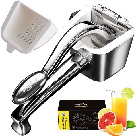 Amazon.com: Manual Juicer Press, Hand Press Juicer Machine, Heavy Duty Manual Orange Juicer ...