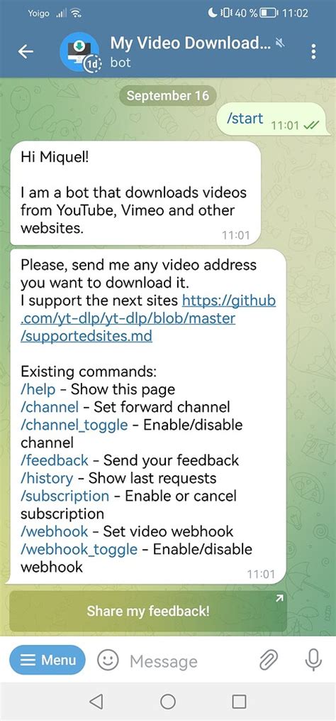 MyVideoDownloaderBot: created only with n8n - Built with n8n - n8n Community