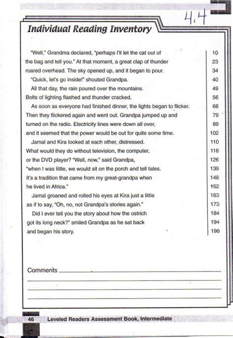 Free Printable 4th Grade Reading Fluency Passages