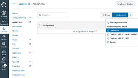 Using Gradescope Lti 13 With Canvas As An Instructor Gradescope Guides