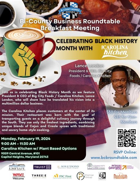 02/19/24: Celebrating Black History Month With Carolina Kitchen, President & CEO Dr. Lance ...