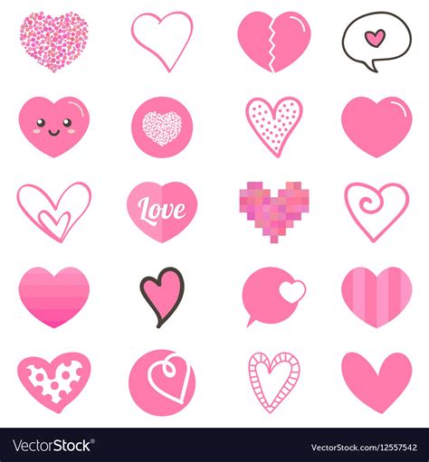 Printable Pink Hearts