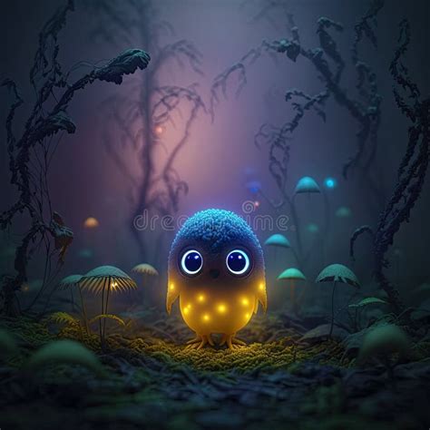 Tiny Fairy Creature In A Magical Fairy Tale Forest Generative Ai Cute