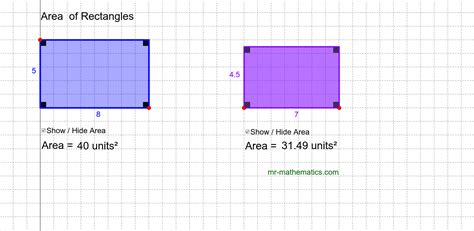 Rectangle Area The Diagonal Of A Rectangle Is Showna Decompose