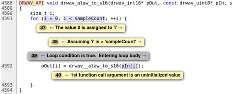 dr wav potential use of uninitialized argument flagged by static
