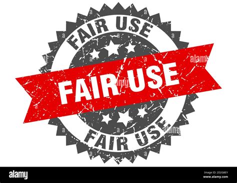 Fair Use Stamp Round Grunge Sign With Ribbon Stock Vector Image And Art