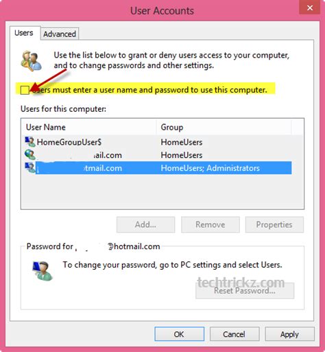 Enable Automatic Logon And Disable Lock Screen In Windows 8 How To Techtrickz