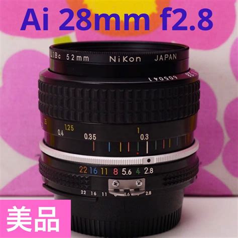 美品 ️ニコン Ai Nikkor 28mmf28 ️単焦点マニュアルレンズ By メルカリ