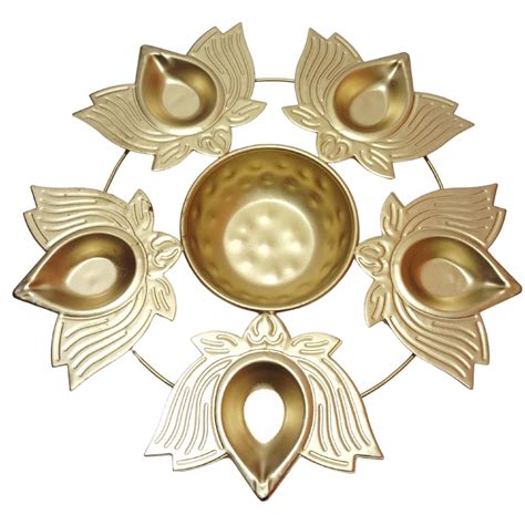 600 Ml Golden Iron Lotus Urli At ₹ 199piece In Moradabad Id