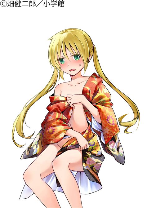 Hata Kenjirou Sanzen In Nagi Hayate No Gotoku Absurdres Highres Official Art Girl Bare