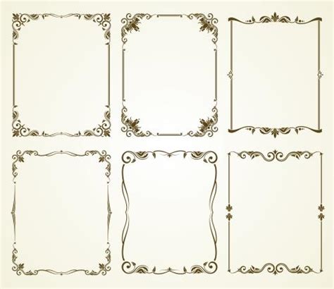 وکتور Eps لایه باز قاب و کادر برای نوشتن در طرح ها و اندازه های مختلف
