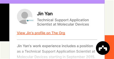jin yan technical support application scientist at molecular devices
