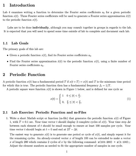 Solved 1 Introduction Lab 4 Examines Writing A Function To