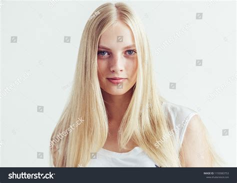 Beautiful Blonde Hair Natural Woman Face Shutterstock