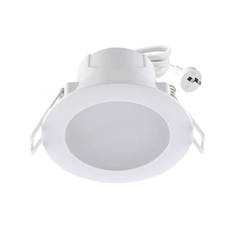 Eko Recessed Led Downlight 9w White Cream Plastic 3cct Md4209w Cct