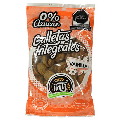 Galletas Integrales Sabor Vainilla Inti Bolsa 110 Gr